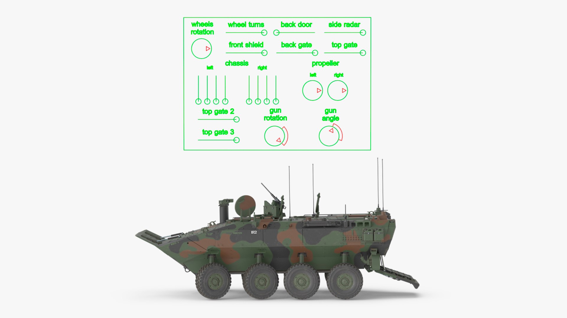 US Amphibious Combat Vehicle ACV Rigged 3D Model - TurboSquid 2275003