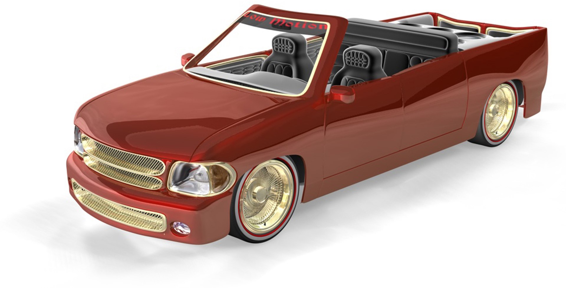 lowrider truck 3d model