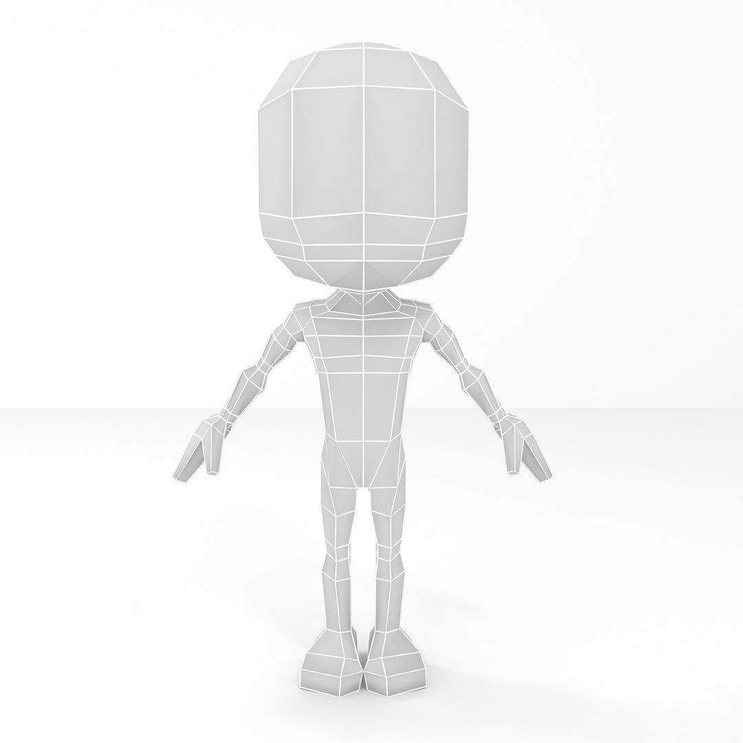 Base Mesh Human Male 3d Blend