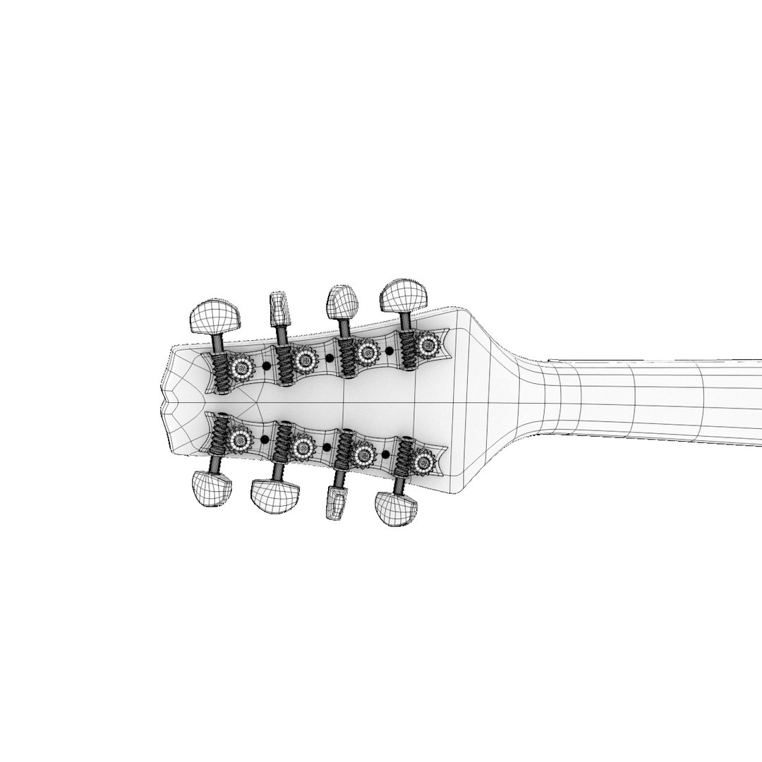 3d Vintage Mandolin Model