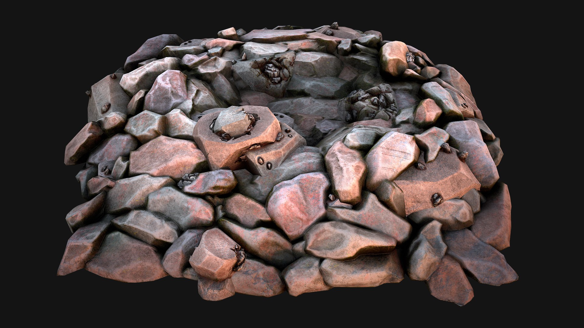 3D Iron Metal Ore Minerals - TurboSquid 2290140