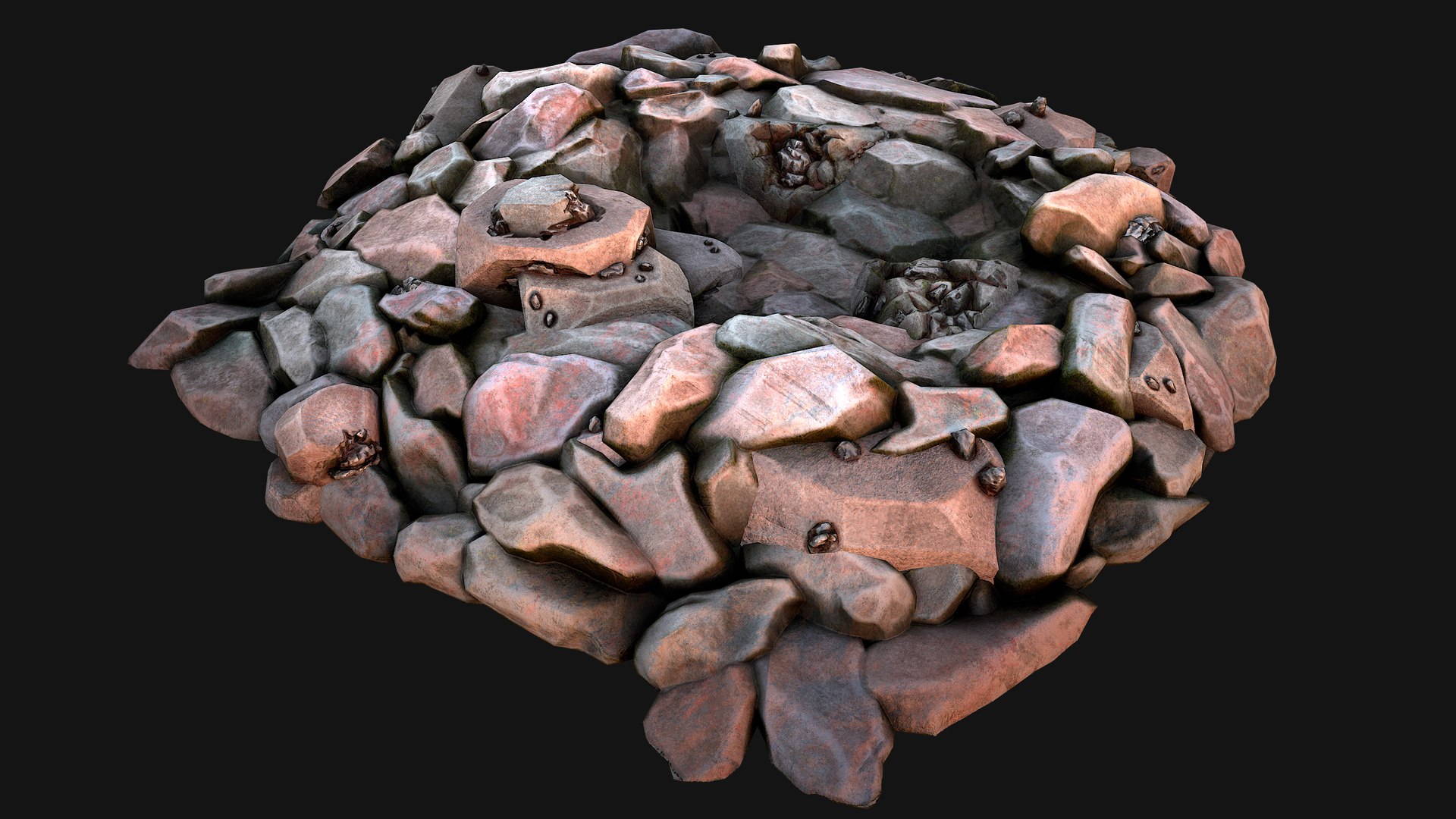 3D Iron Metal Ore Minerals - TurboSquid 2290140