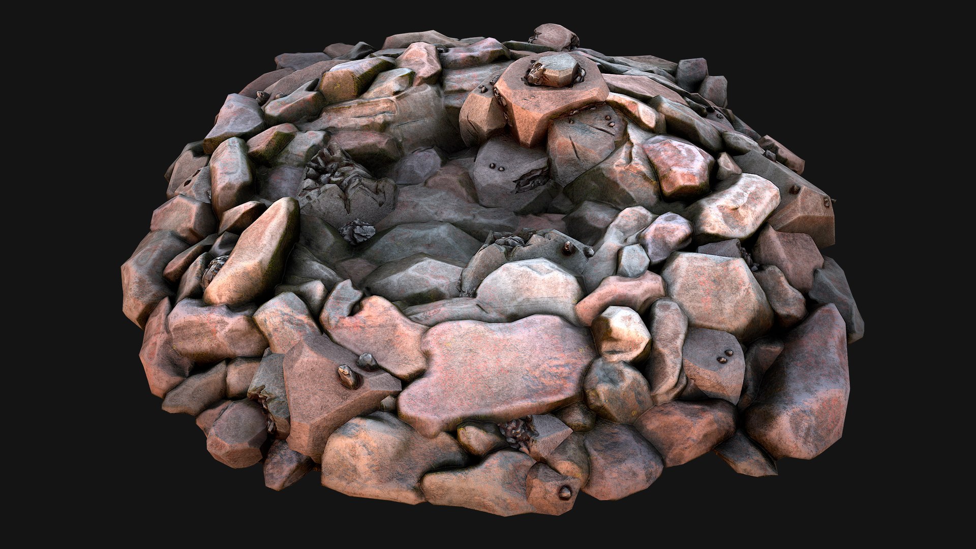 3D Iron Metal Ore Minerals - TurboSquid 2290140