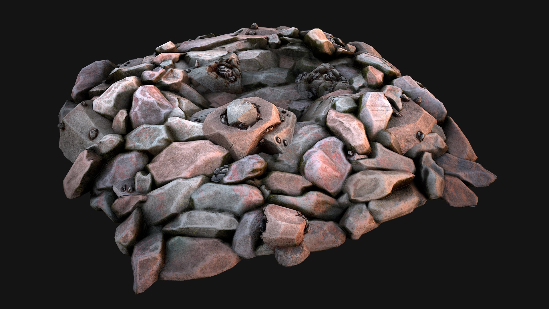 3D Iron Metal Ore Minerals - TurboSquid 2290140