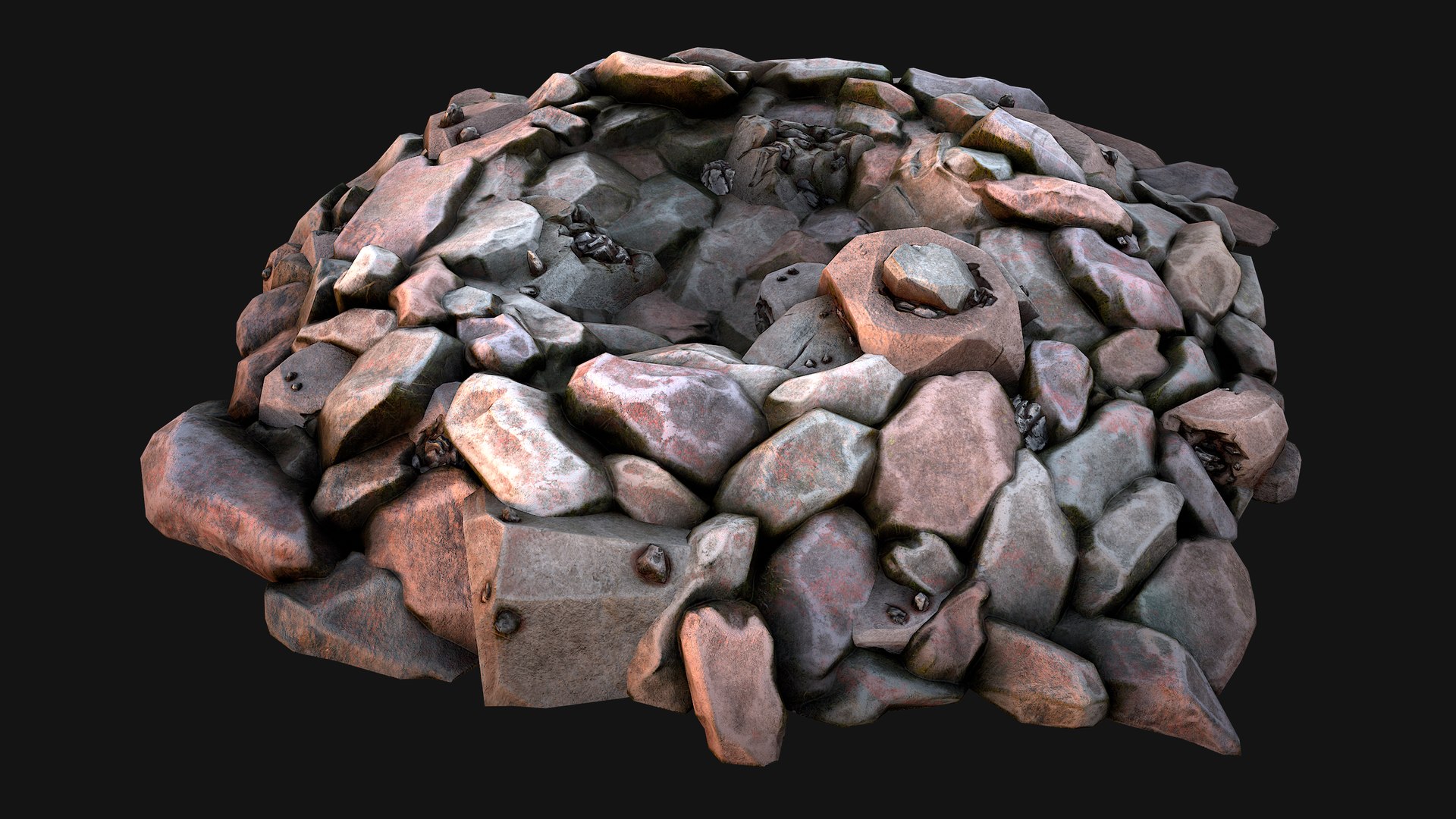 3D Iron Metal Ore Minerals - TurboSquid 2290140
