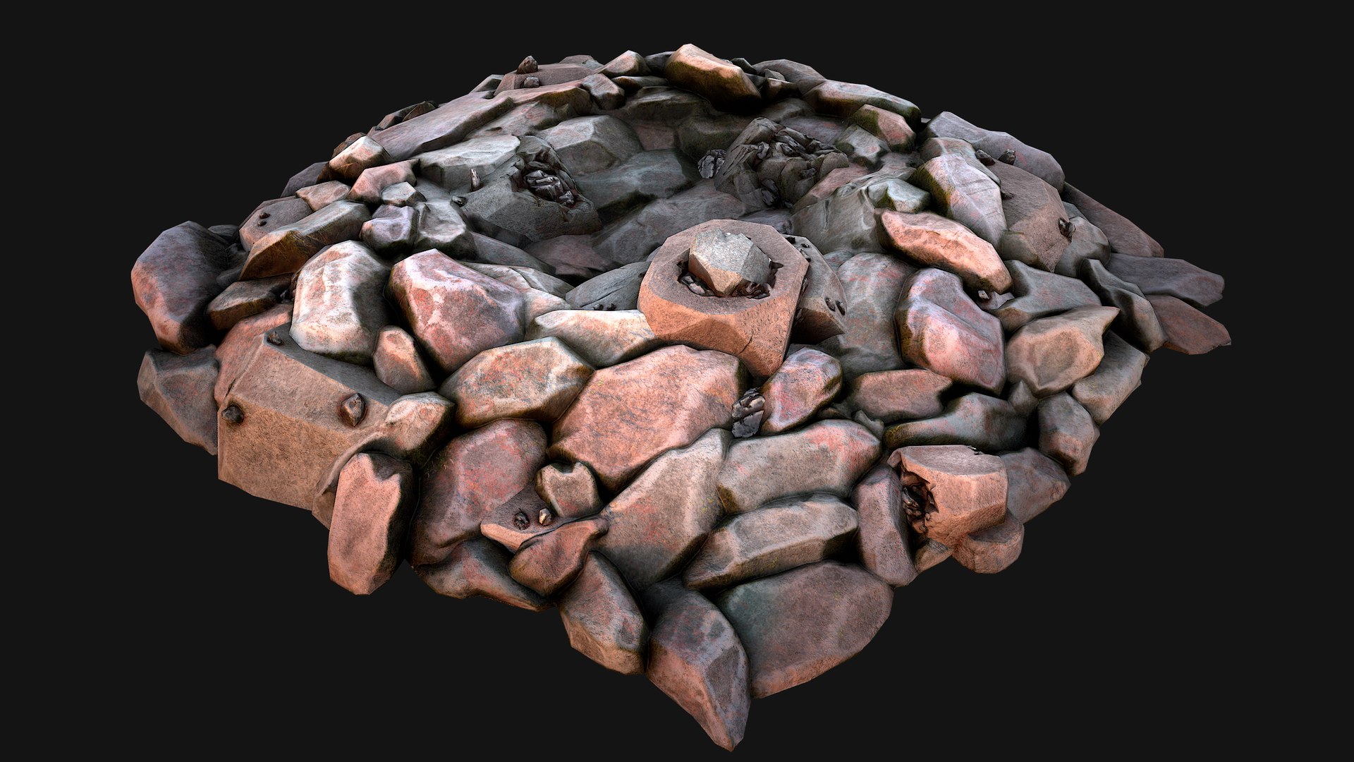 3D Iron Metal Ore Minerals - TurboSquid 2290140