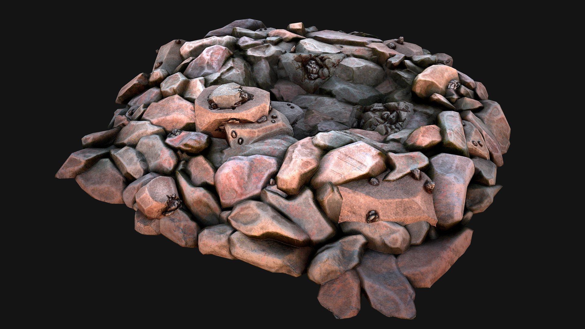 3D Iron Metal Ore Minerals - TurboSquid 2290140