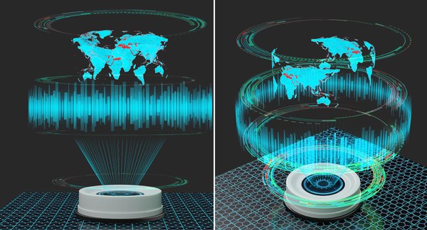 3D interactive holographic table model - TurboSquid 1421393