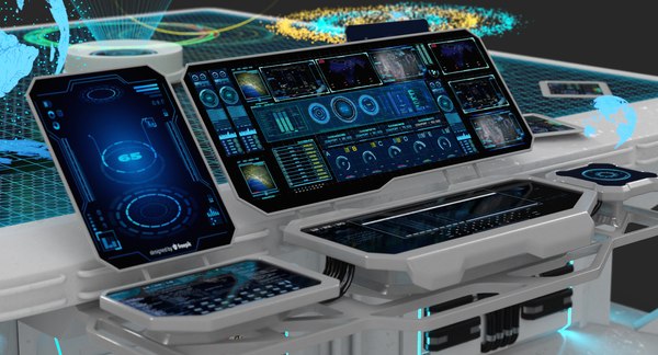 3D interactive holographic table model - TurboSquid 1421393
