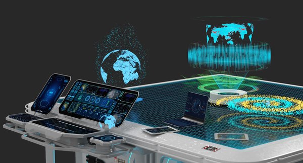 3D interactive holographic table model - TurboSquid 1421393