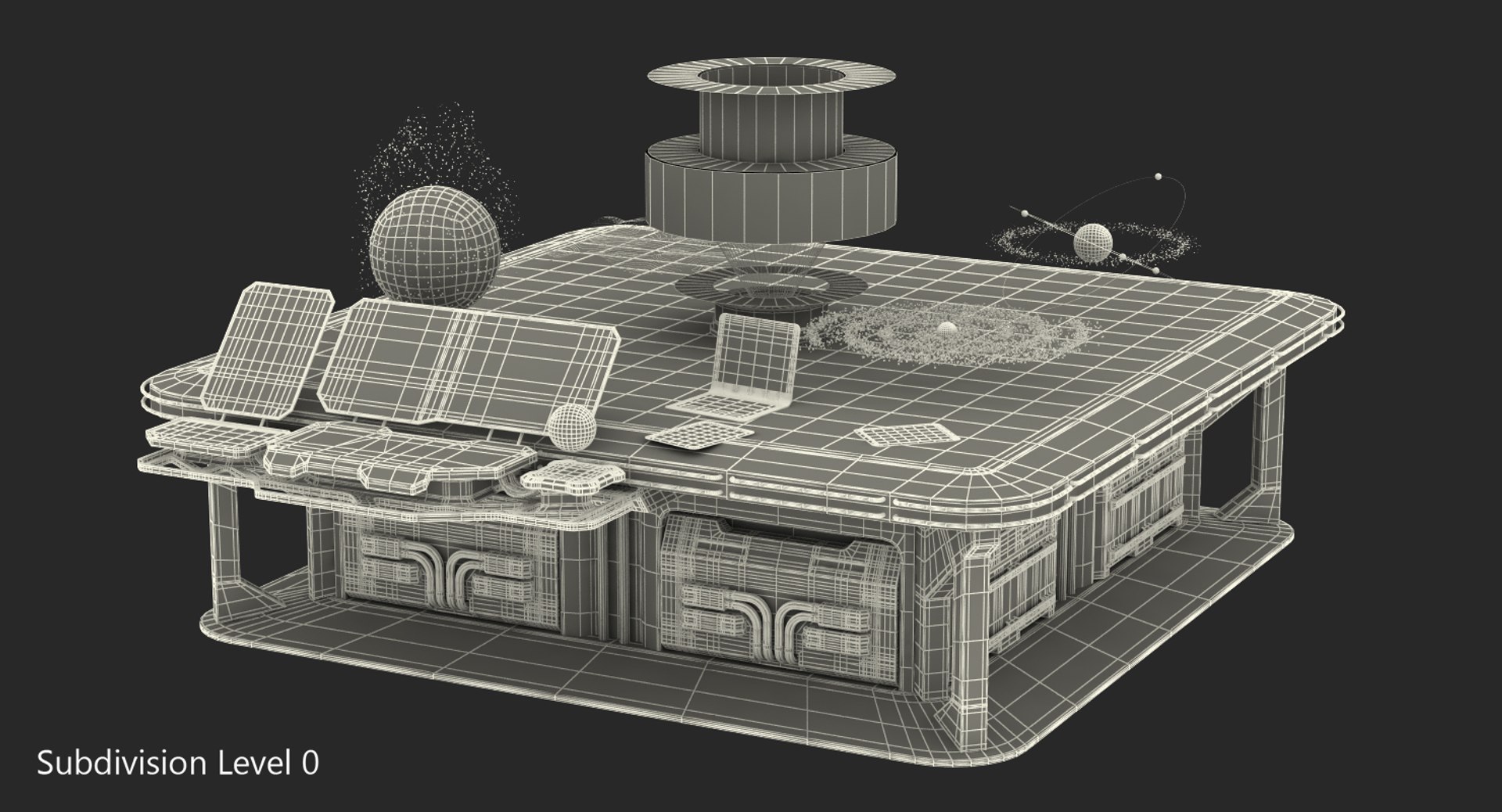 3D interactive holographic table model - TurboSquid 1421393