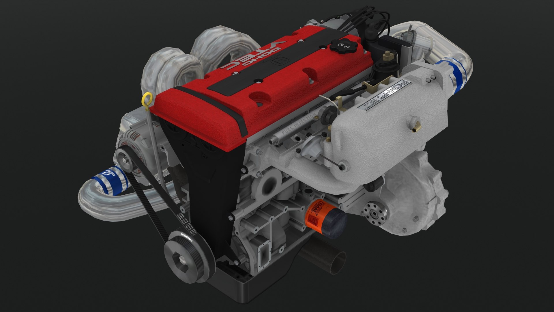 3D Honda Prelude H22a 2 Model - TurboSquid 1549960