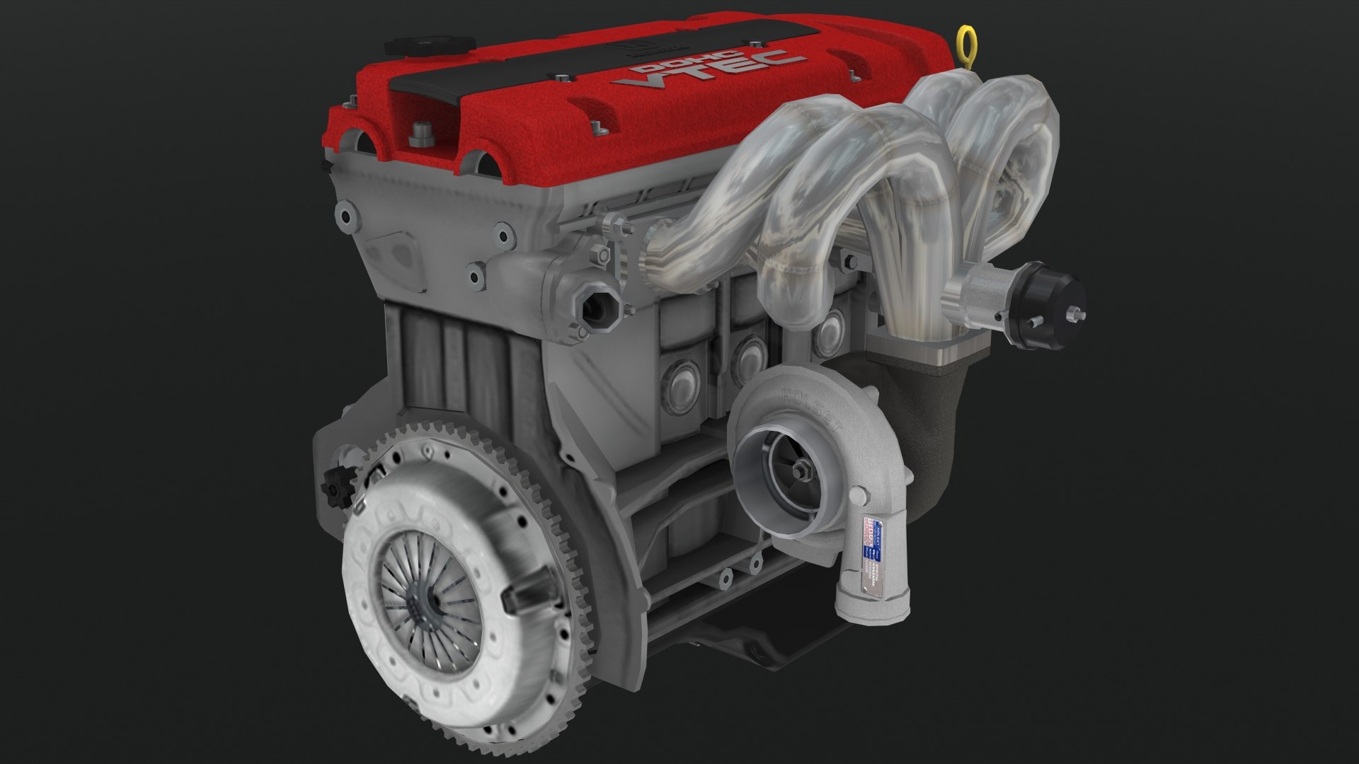 3D Honda Prelude H22a 2 Model - TurboSquid 1549960