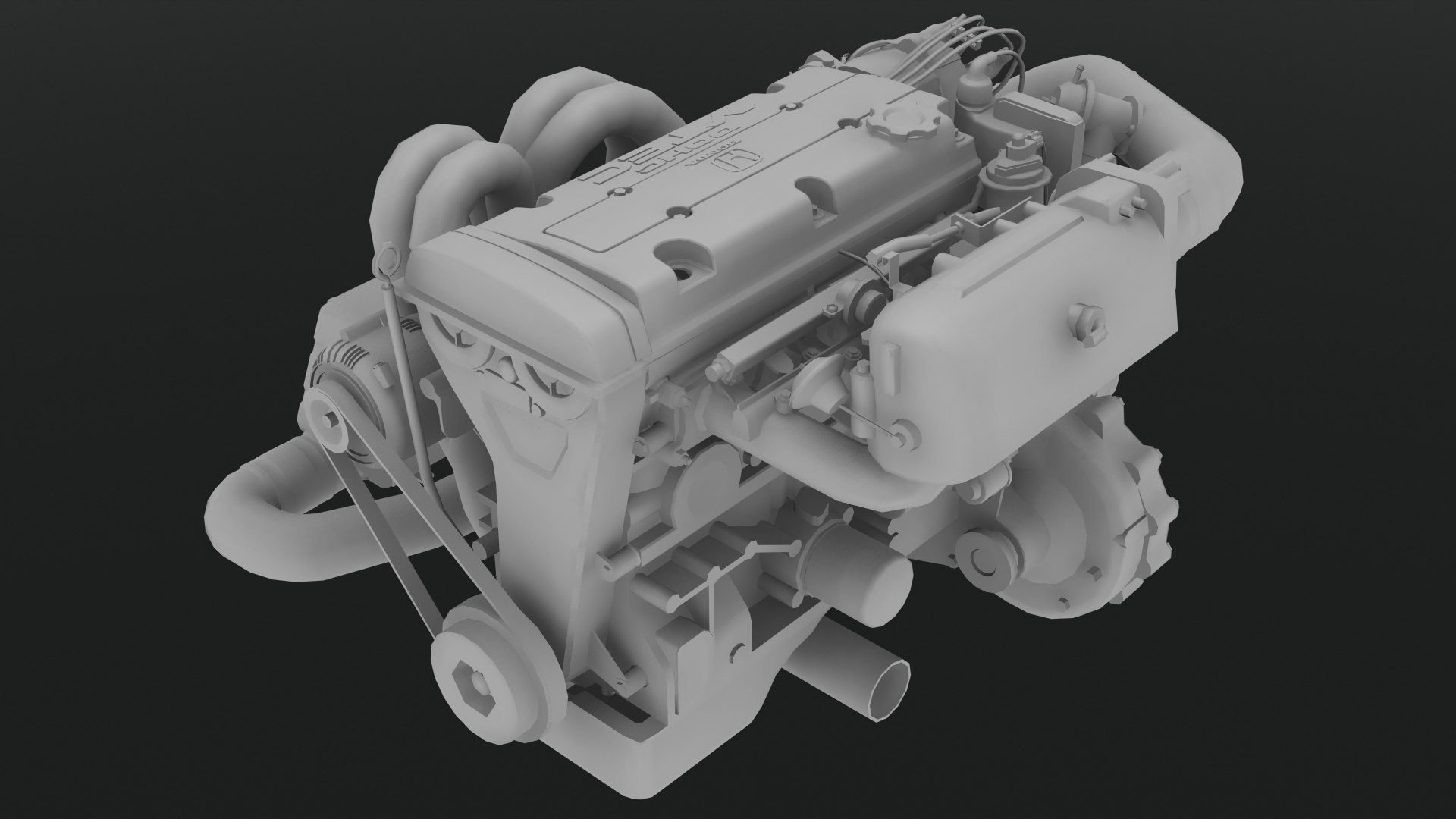 3D Honda Prelude H22a 2 Model - TurboSquid 1549960