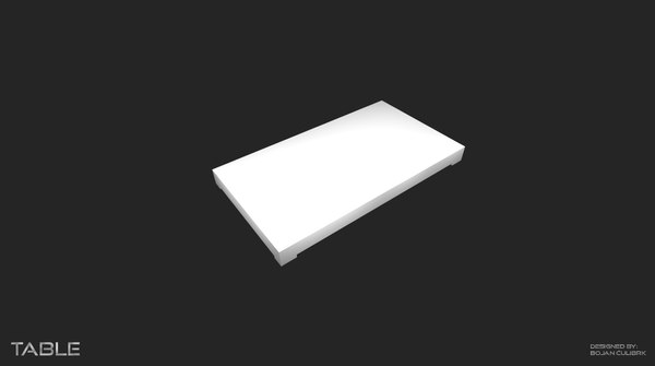 3d model minimalistic tables
