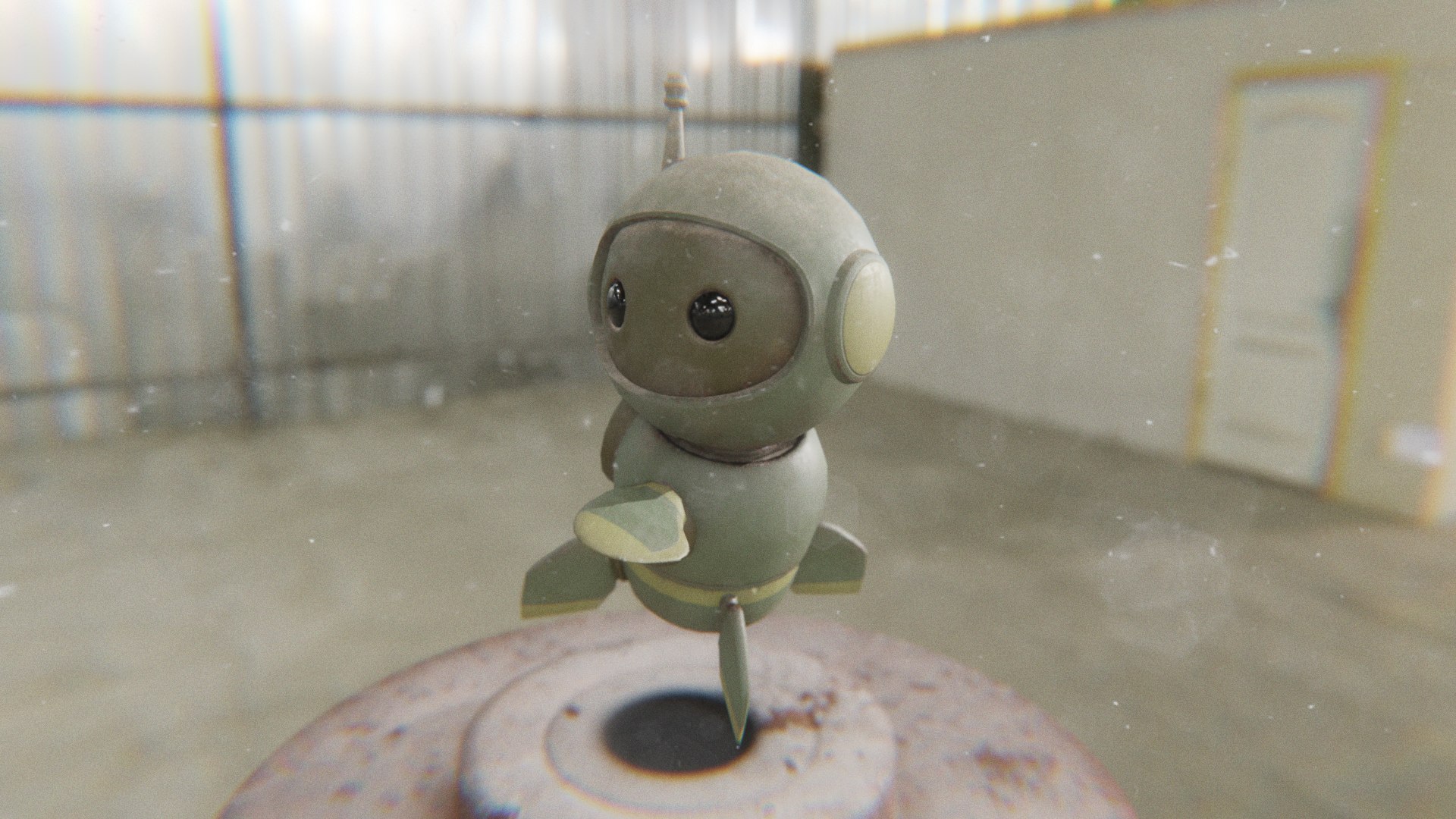 Retrobot Army Paint Version - Technology Mascot - App And Game Ready 3D ...