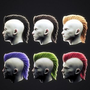 3D model Hairstyle Ponytail Low Poly - TurboSquid 1922875