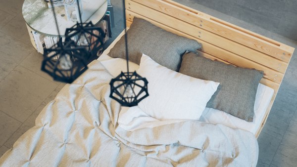 3d realistic bed