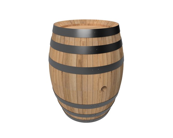 modelo 3d Wooden barrel - TurboSquid 2016594