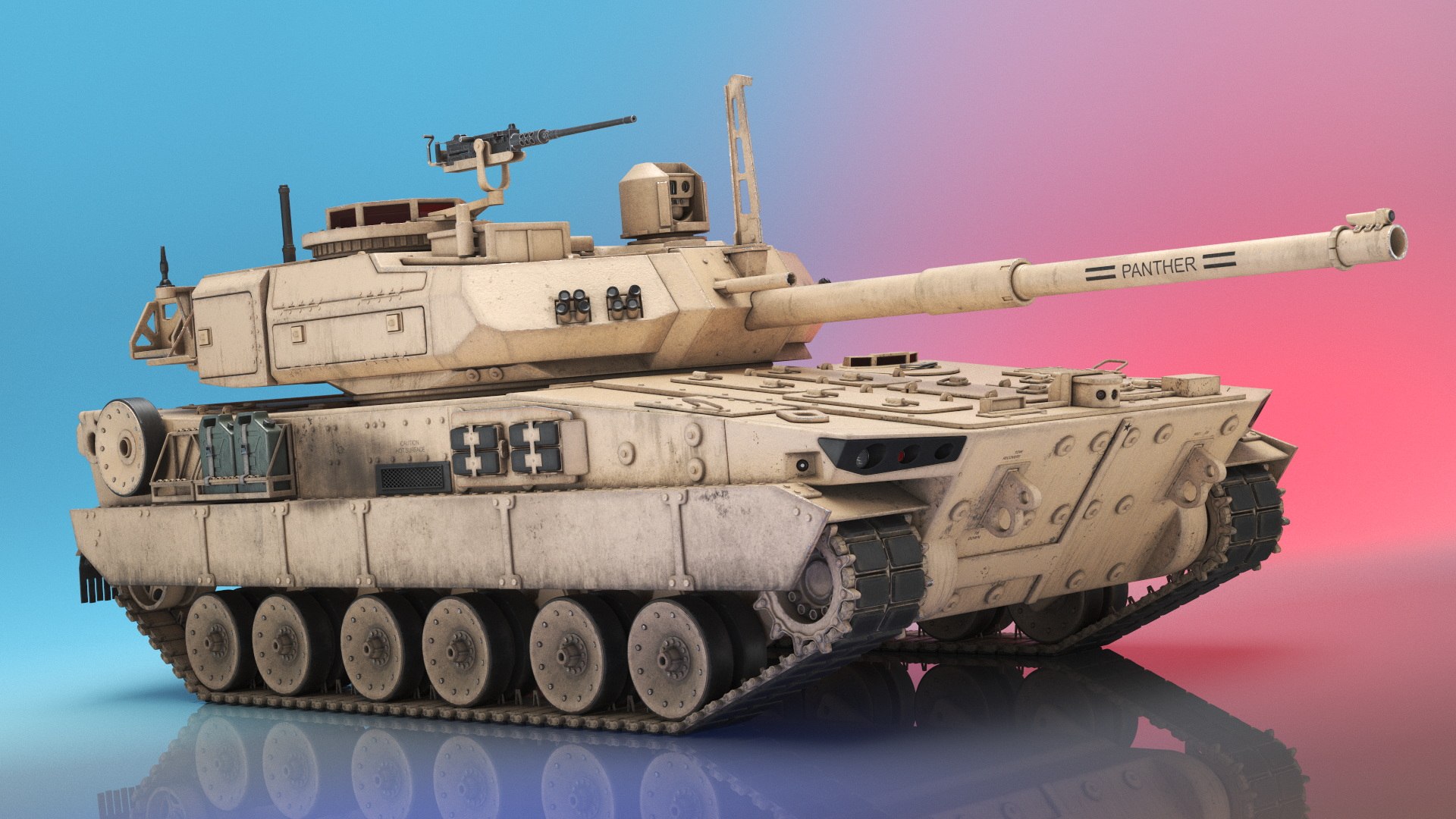 3D M10 Booker Tracked Vehicle With Dirty Hull - TurboSquid 2402458