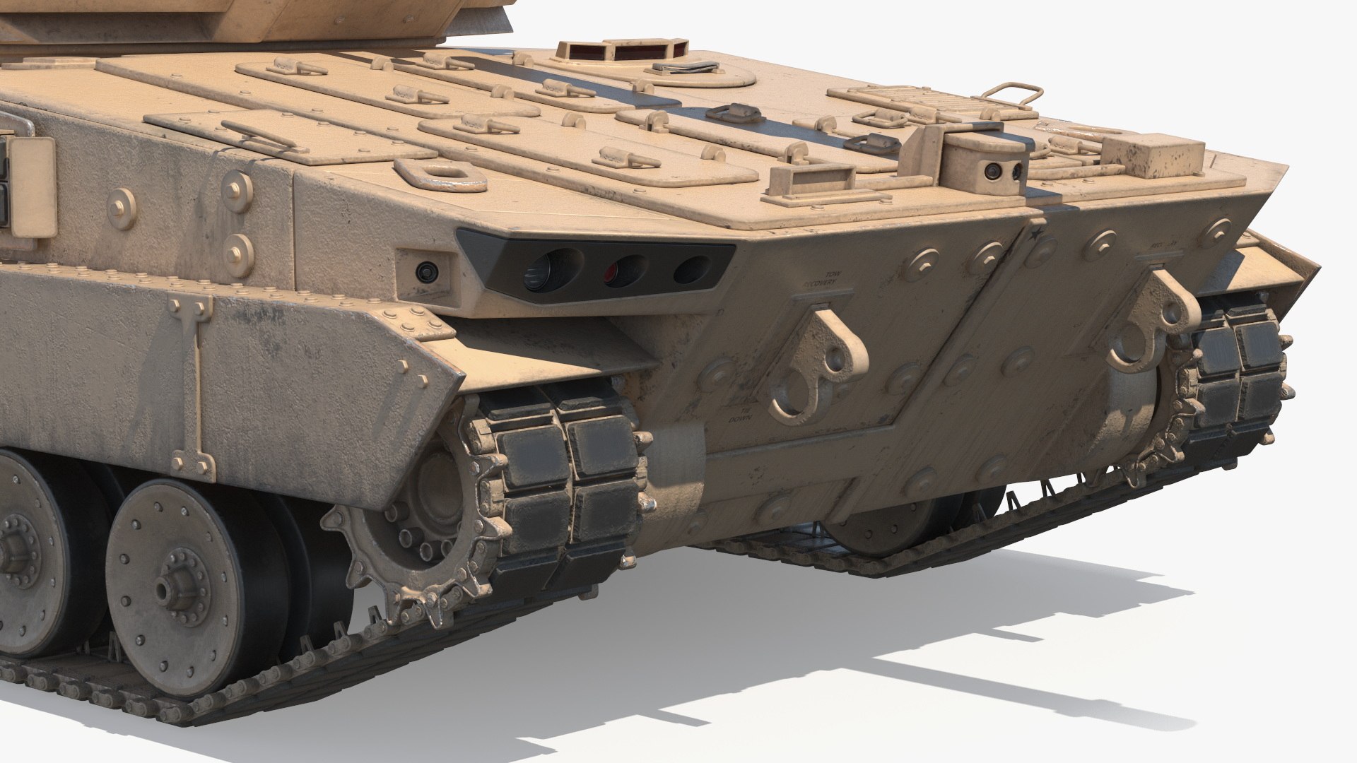 3D M10 Booker Tracked Vehicle With Dirty Hull - TurboSquid 2402458