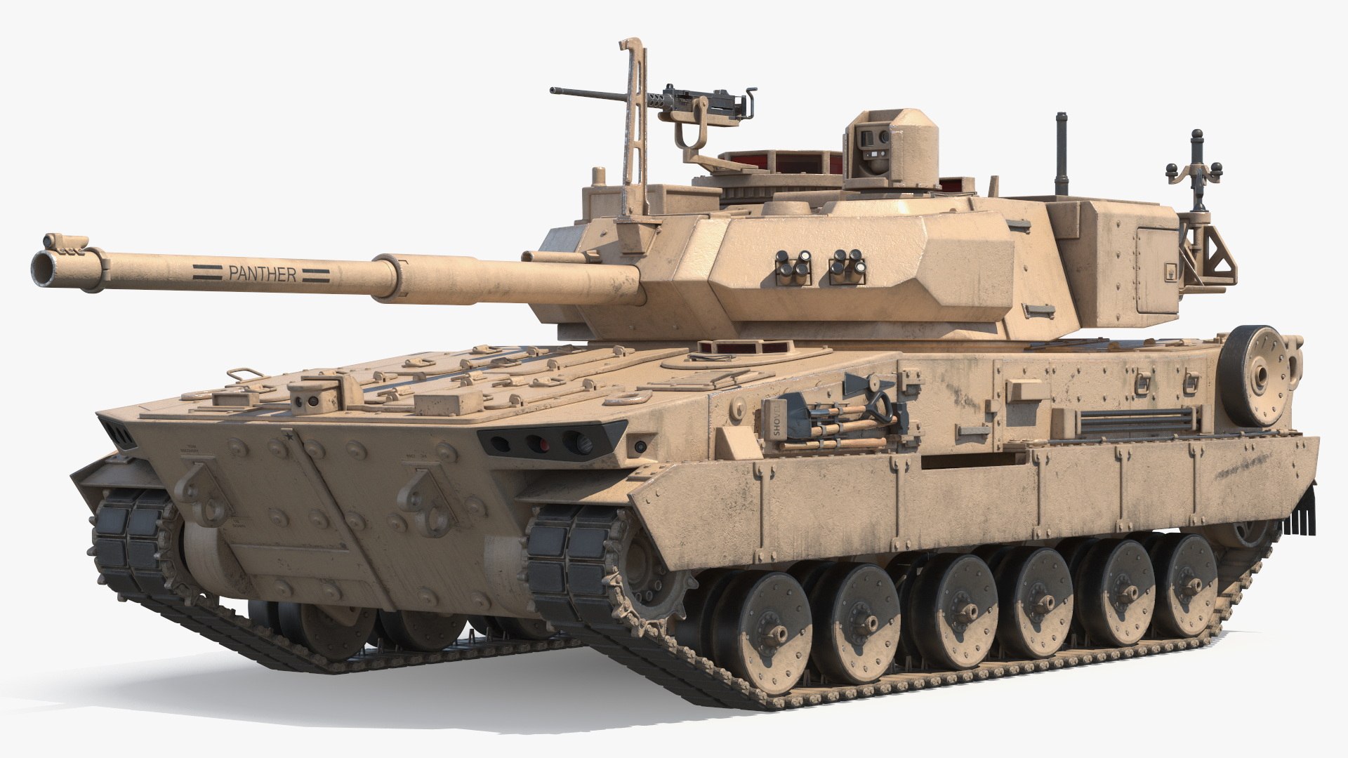 3D M10 Booker Tracked Vehicle With Dirty Hull - TurboSquid 2402458