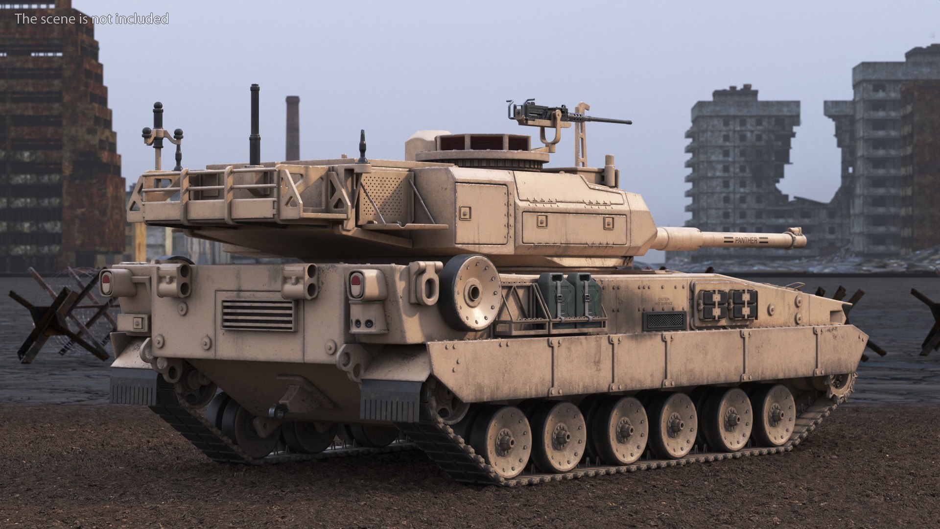 3D M10 Booker Tracked Vehicle With Dirty Hull - TurboSquid 2402458