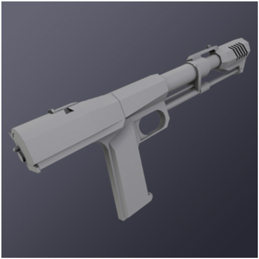 3d Model Thunder Amp Weapon