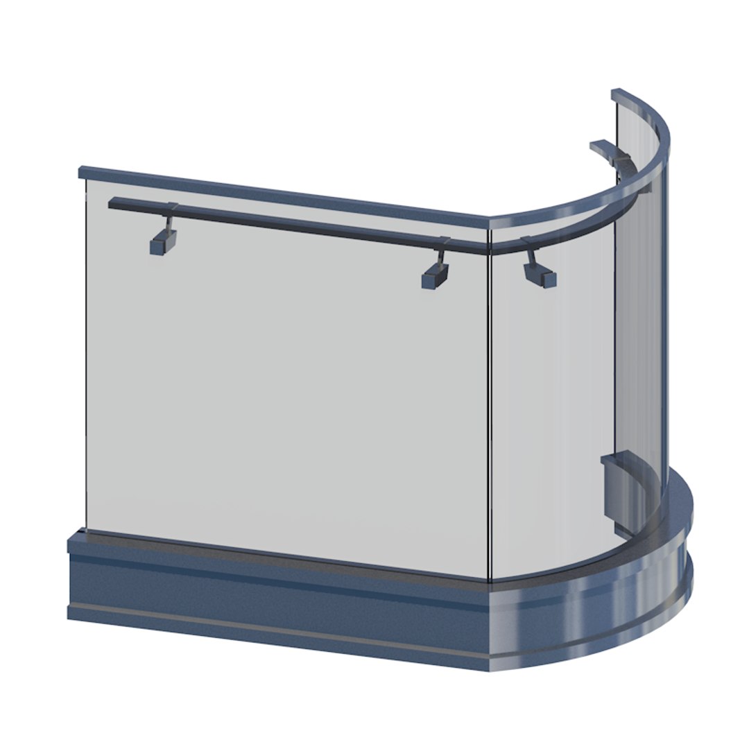 3d 3dmd Railing Frameless Model