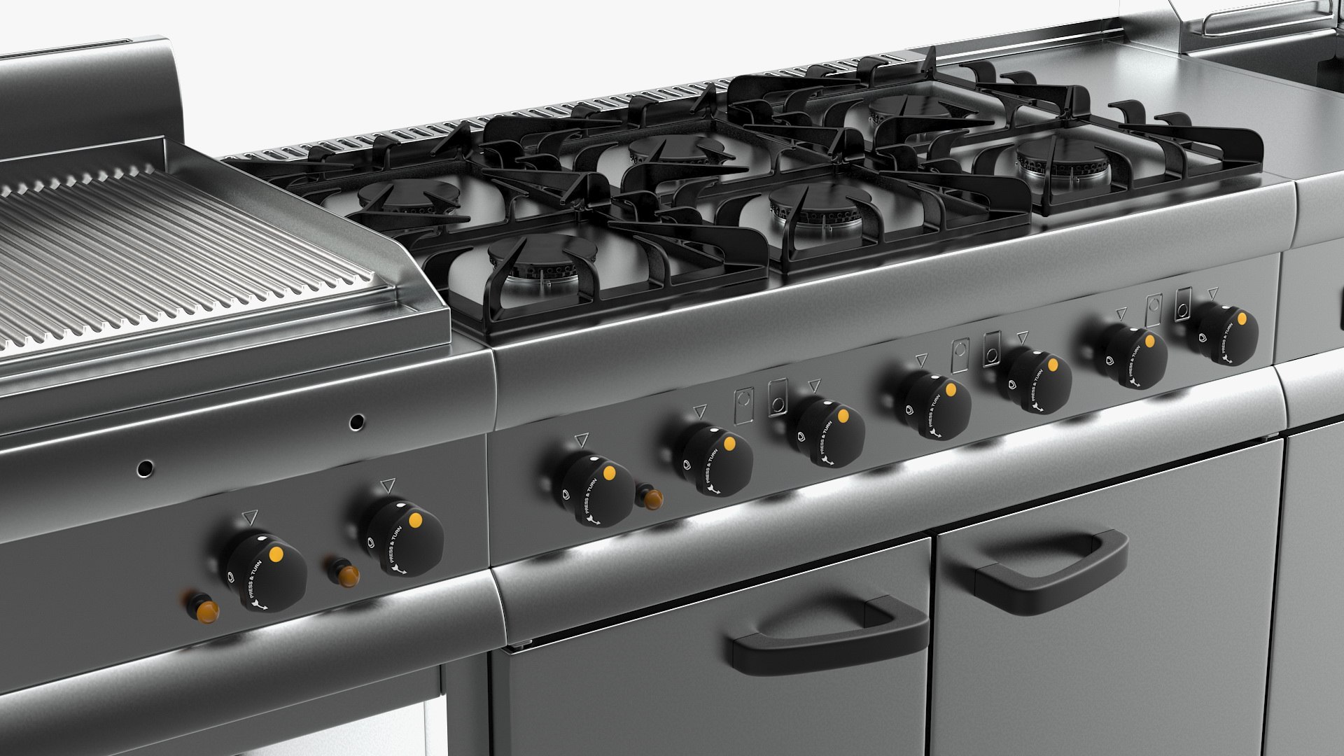 Professional Inox Kitchen Equipment 3D - TurboSquid 1443429