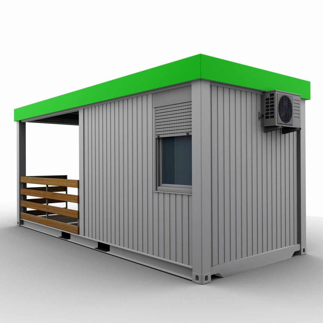3d office containers pack