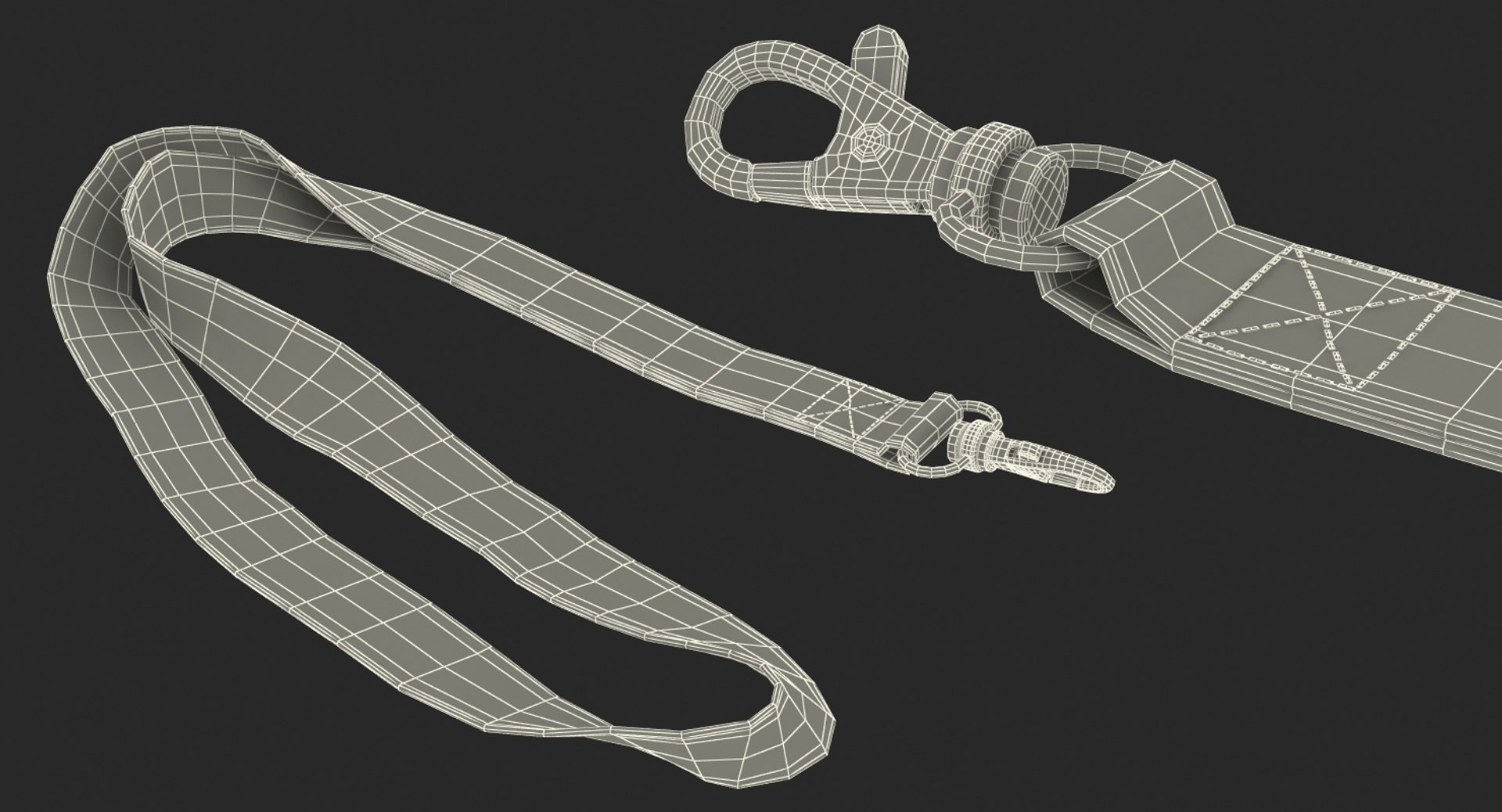 Yellow Security Lanyard 3D Model - TurboSquid 1255822