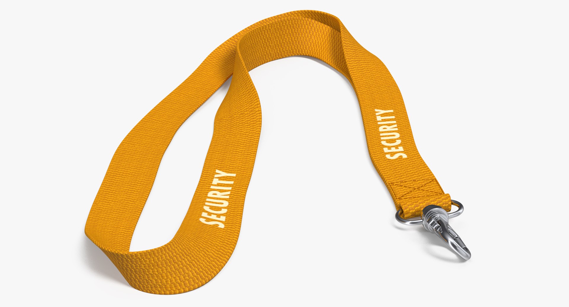 Yellow Security Lanyard 3D Model - TurboSquid 1255822