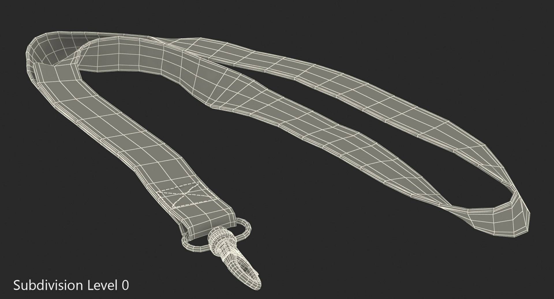 Yellow Security Lanyard 3D Model - TurboSquid 1255822