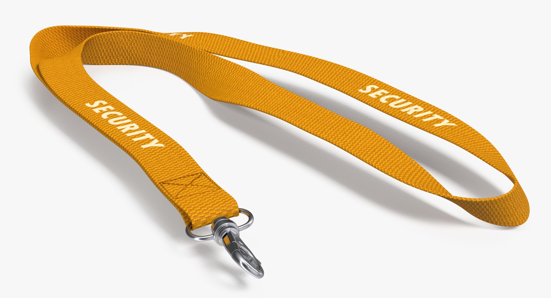 Yellow Security Lanyard 3D Model - TurboSquid 1255822