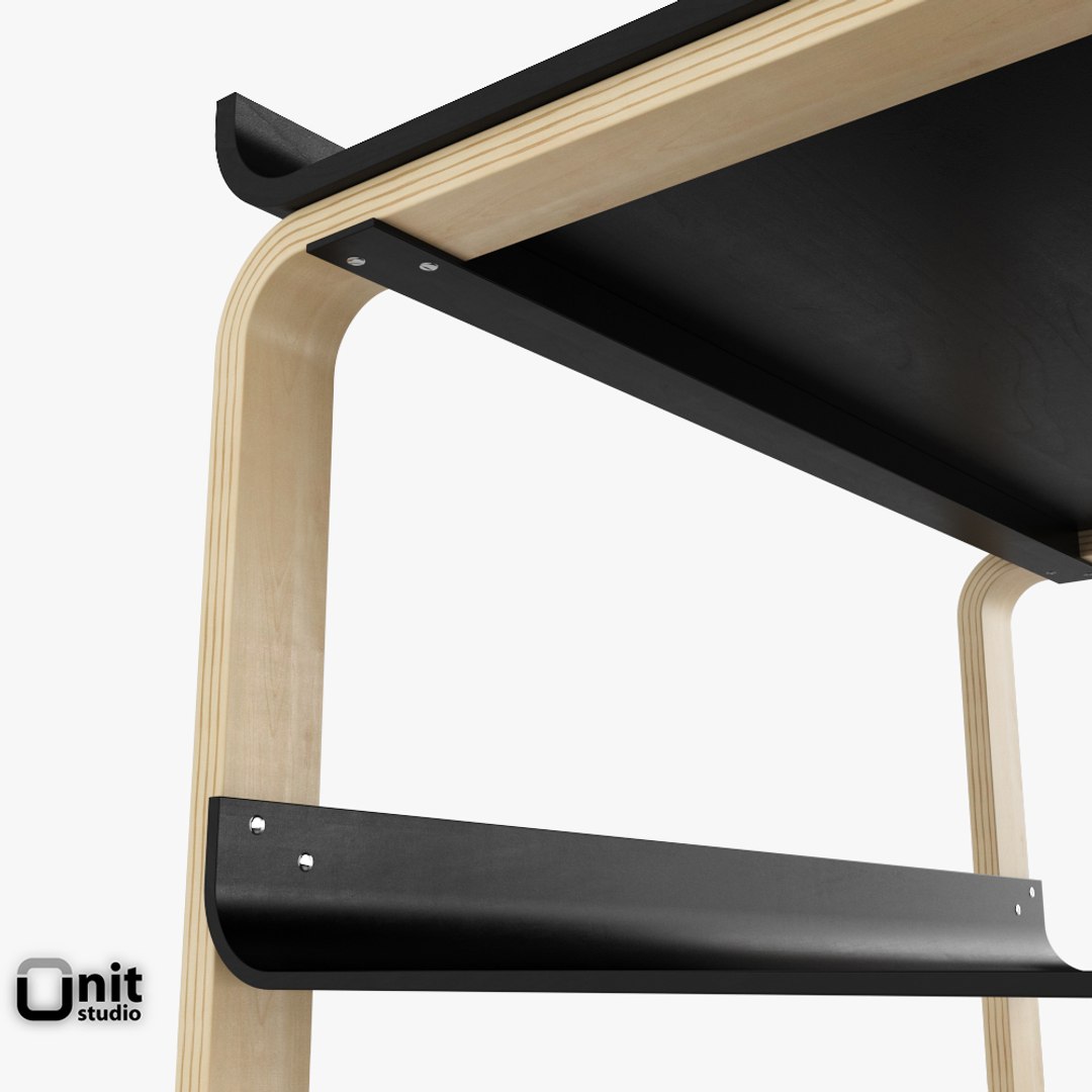 3d artek table 915 alvar aalto model