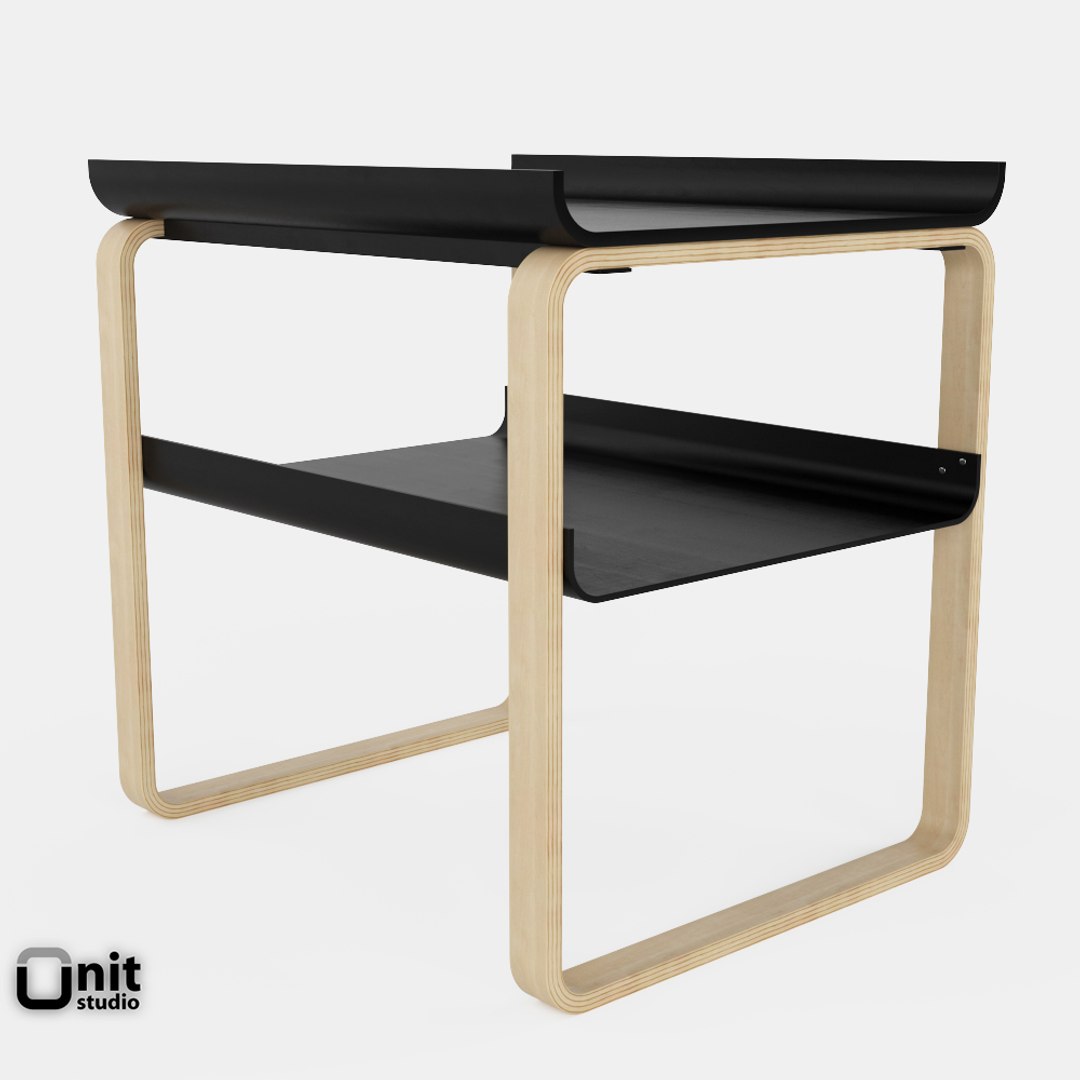 3d artek table 915 alvar aalto model