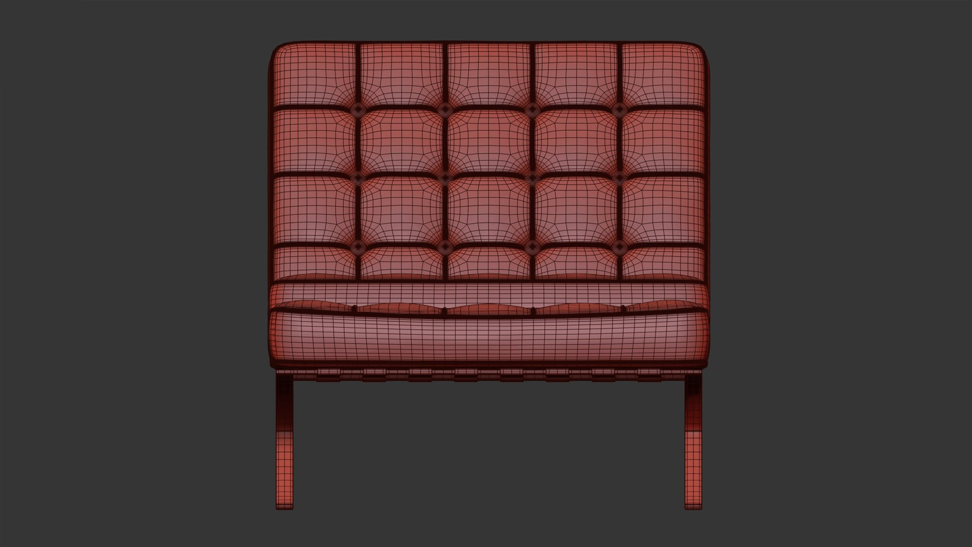 3D Barcelona Knoll Leather Armchair And Footstool - TurboSquid 2216186