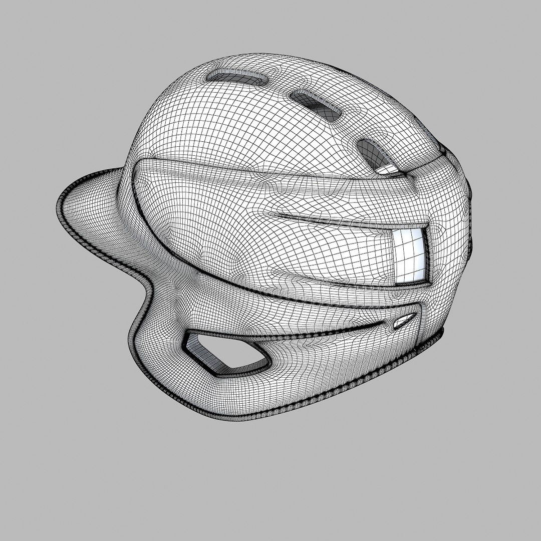 3d Model Baseball Helmet