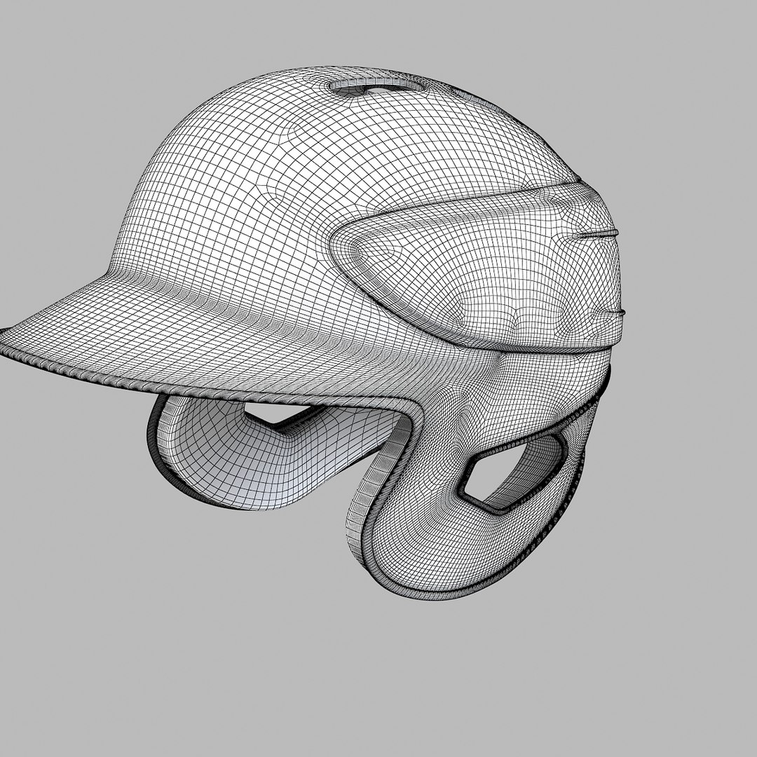 3d Model Baseball Helmet