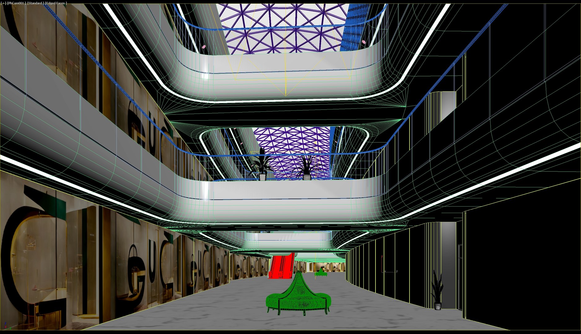Futuristic Shopping Center 03 3D Model - TurboSquid 2139827