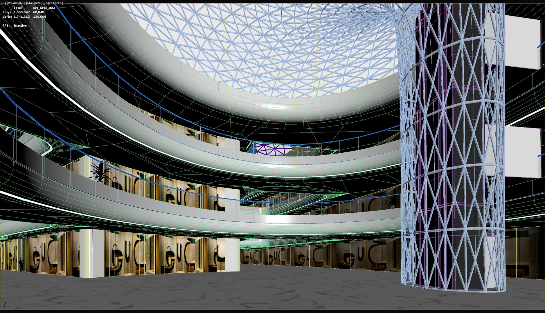 Futuristic Shopping Center 03 3D Model - TurboSquid 2139827