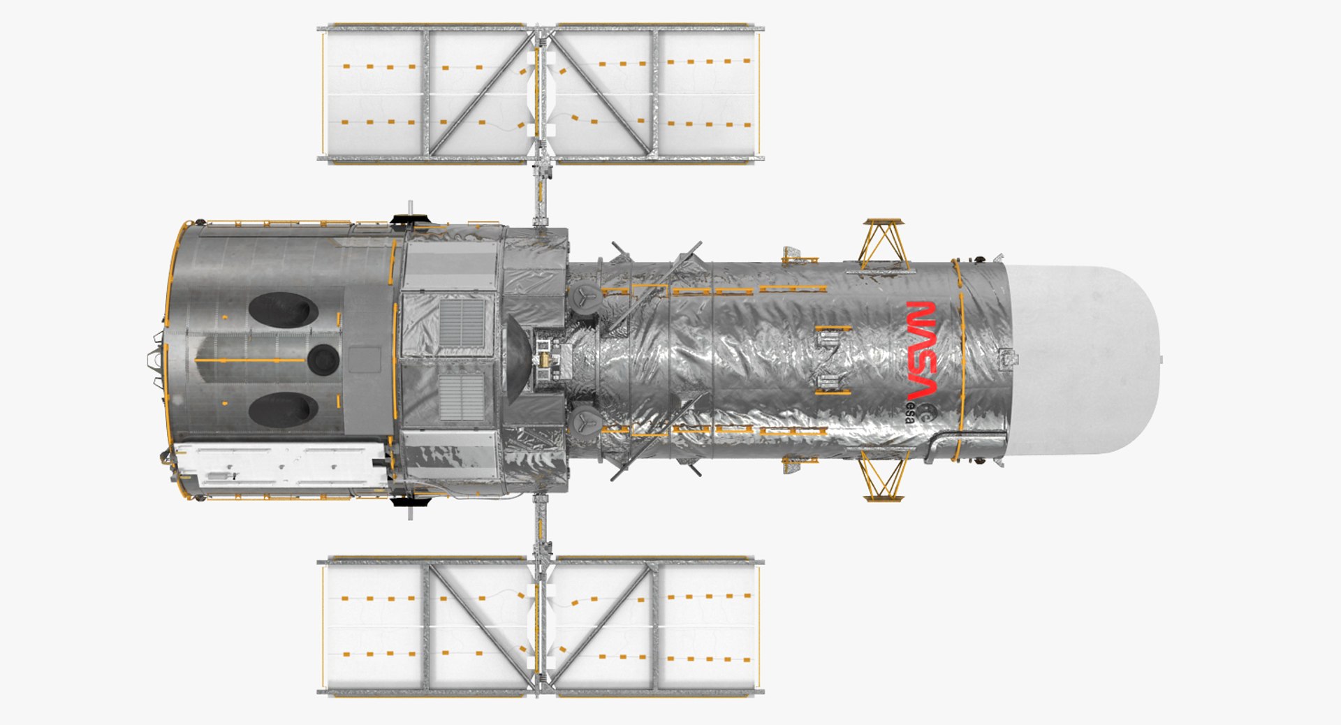 3D hubble space telescope model | 1143468 | TurboSquid