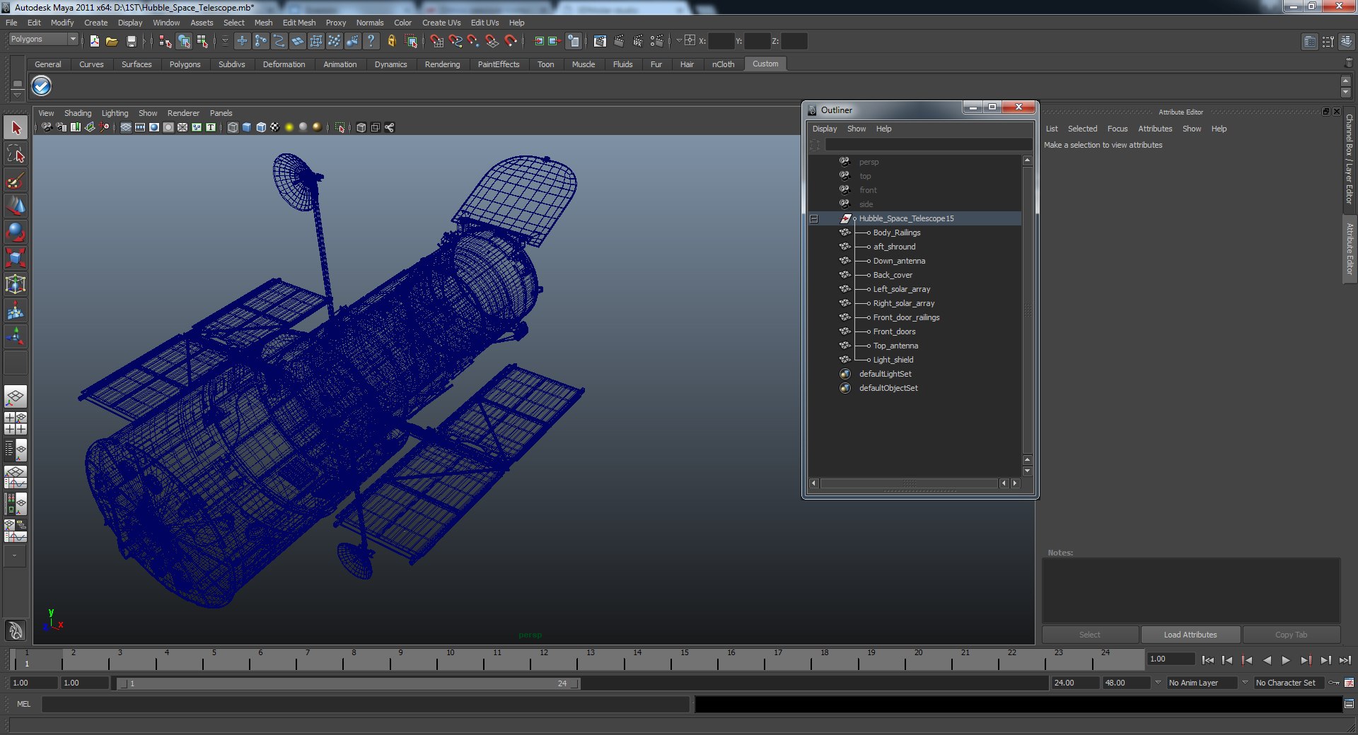 3D hubble space telescope model | 1143468 | TurboSquid
