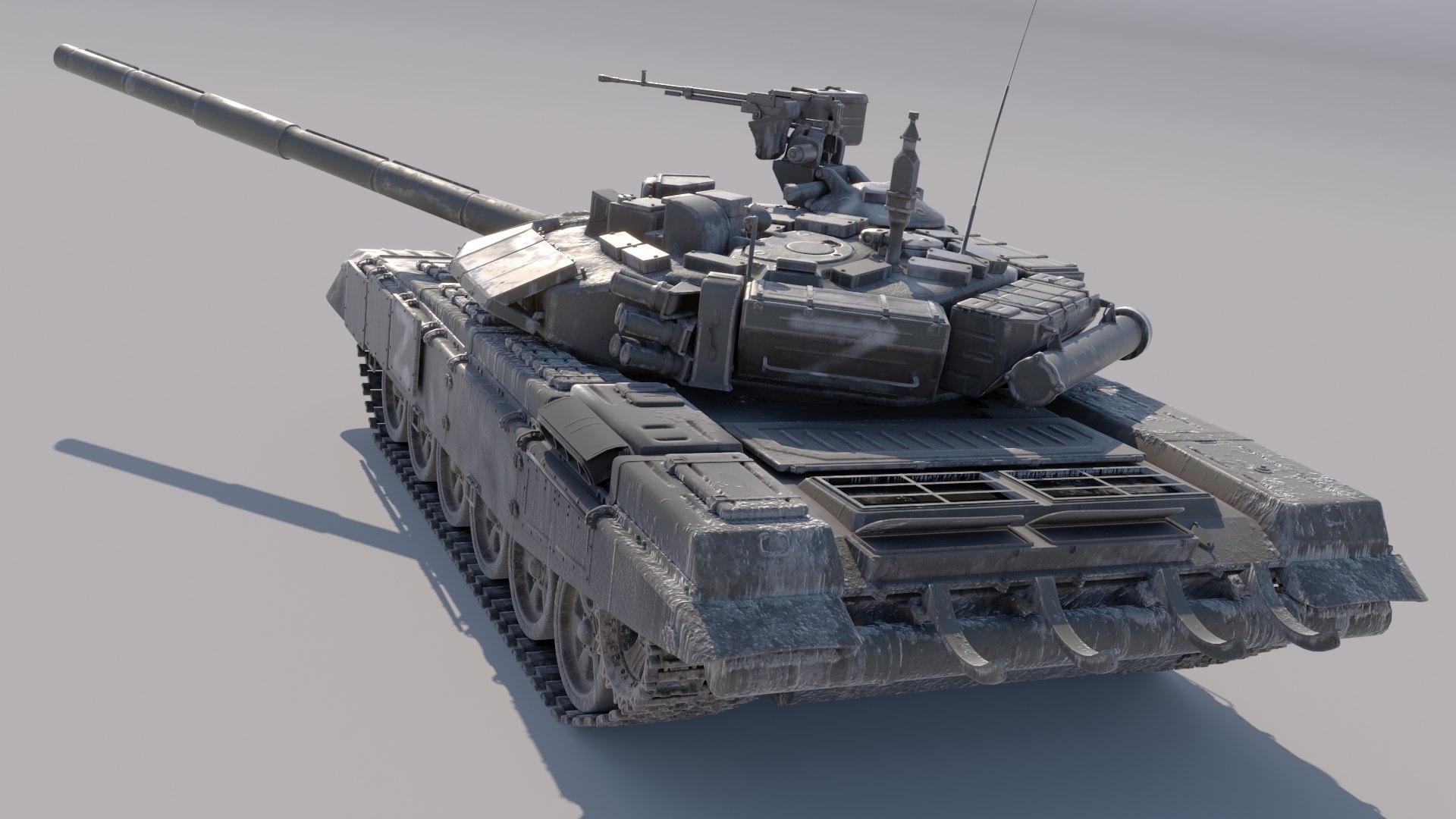 3D Model T-90 Russian Main Battle Tank With Z Marks - TurboSquid 1862681