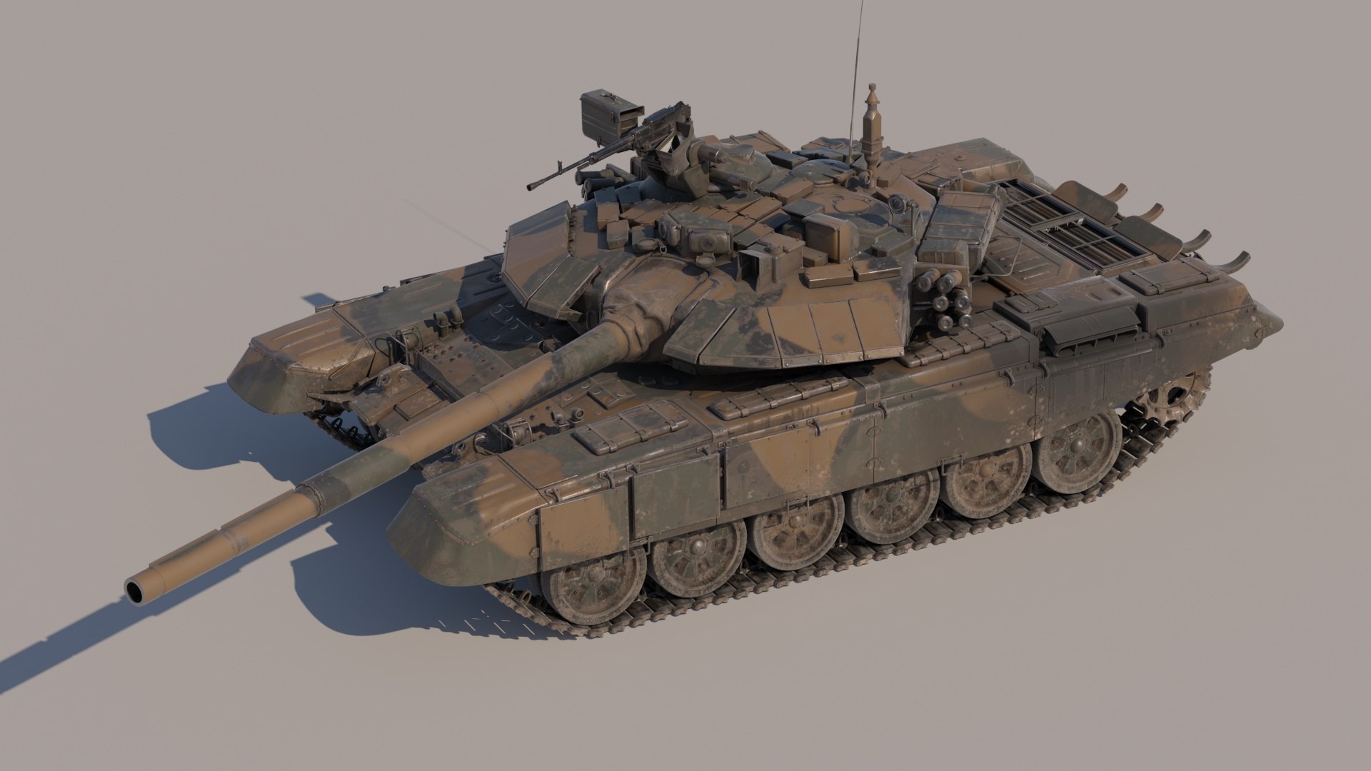 3D Model T-90 Russian Main Battle Tank With Z Marks - TurboSquid 1862681
