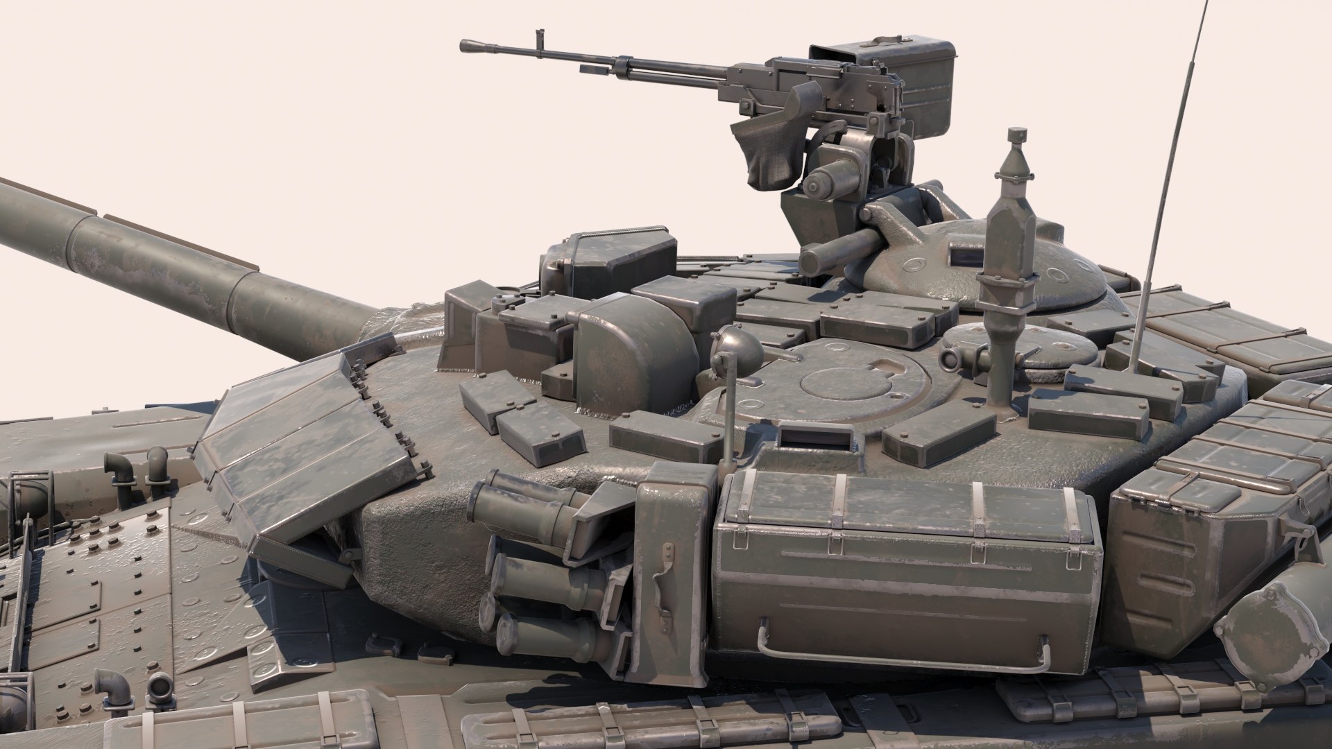 3D Model T-90 Russian Main Battle Tank With Z Marks - TurboSquid 1862681