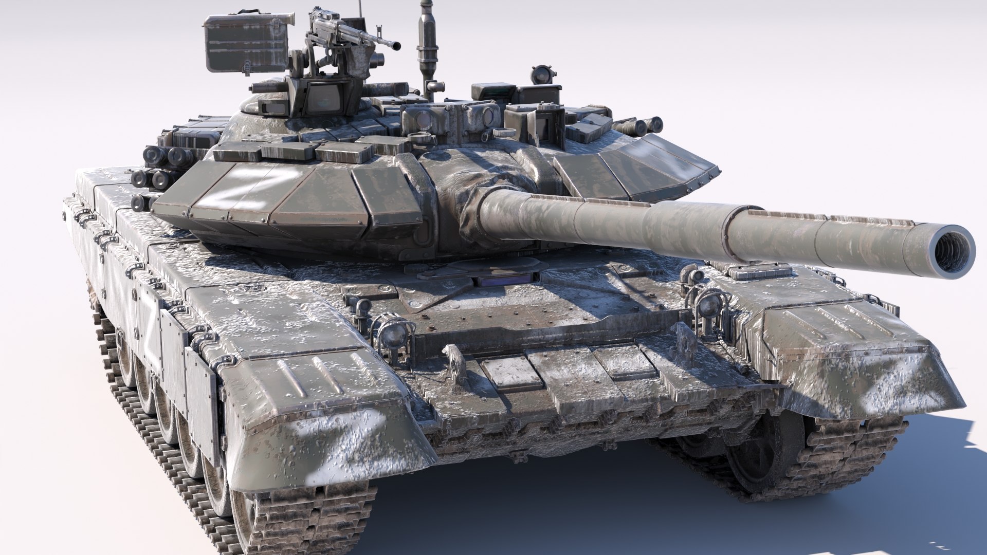 3D Model T-90 Russian Main Battle Tank With Z Marks - TurboSquid 1862681