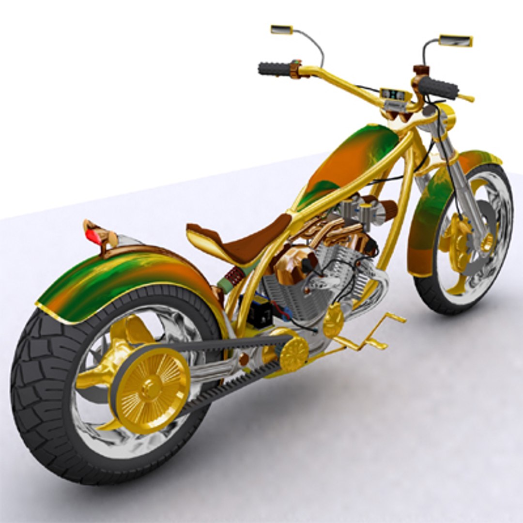 3d Moticleta Four-cylinder Model