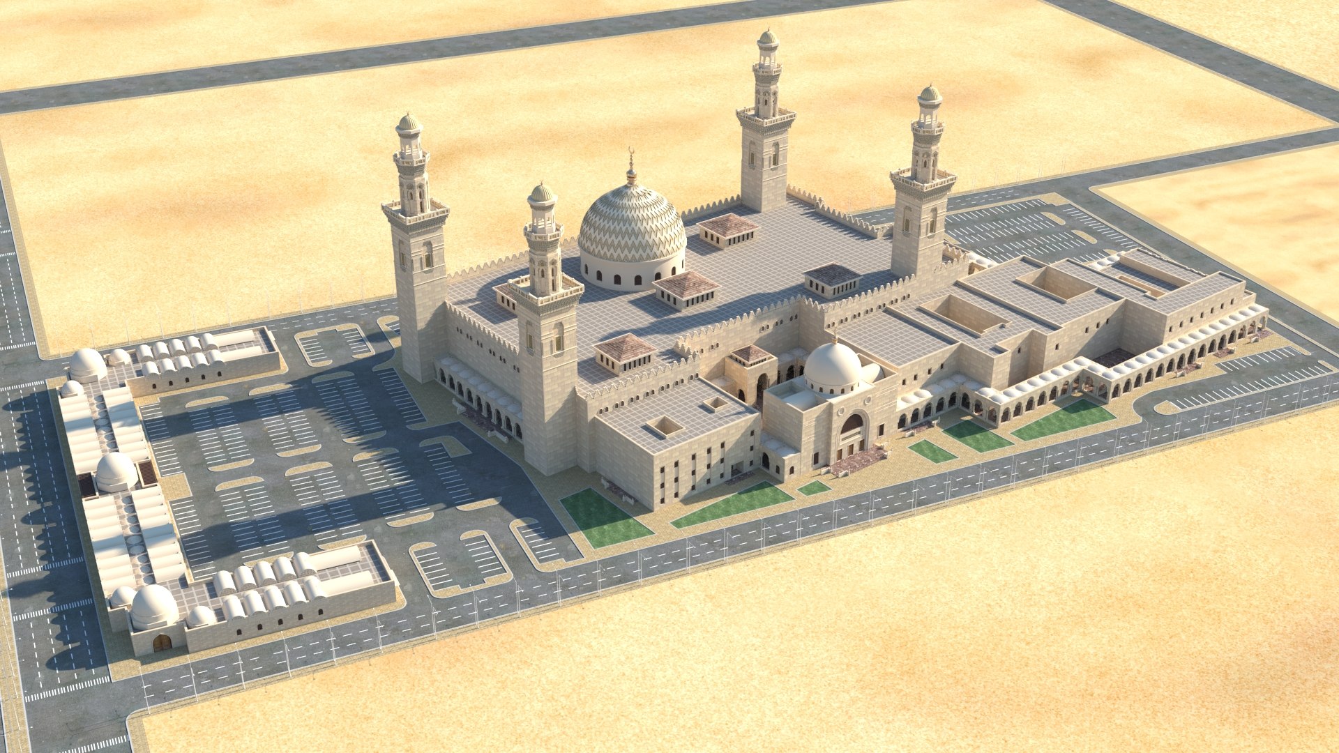 3D Model Mosque 2 - TurboSquid 2135951